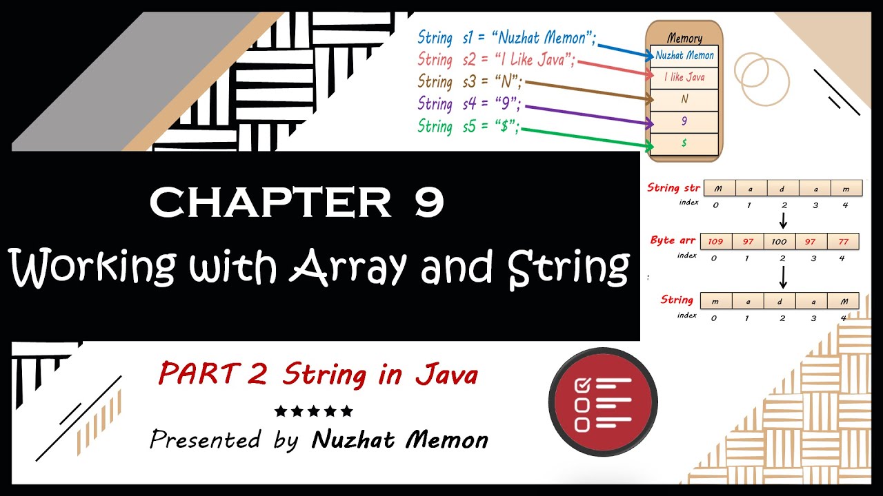 Std 12 Computer Chapter 9 Working with Array and String (Part 2 String ...