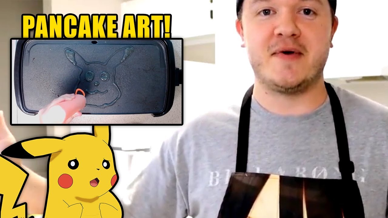 I Made Pikachu Pancakes! - Pokemon Pancake Art - YouTube