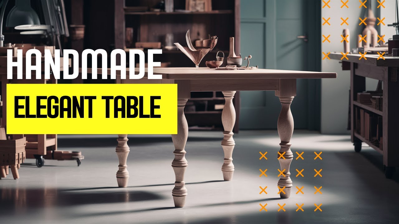 Elegant Table: Simple Top with Detailed Legs! - YouTube