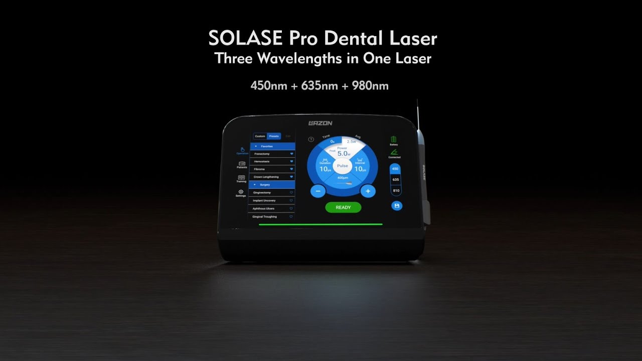 SOLASE Pro Dental Laser - Three Wavelengths in One - YouTube