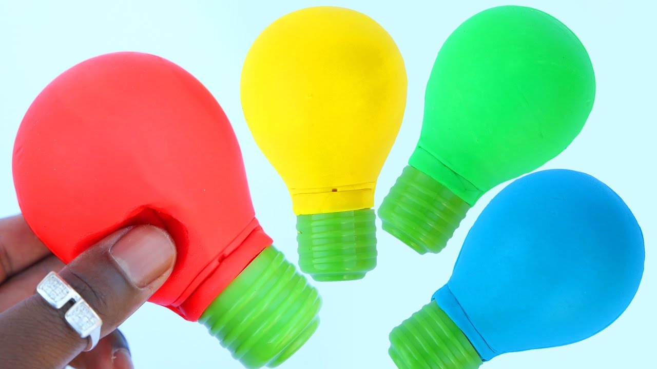 DIY How To Make Play Doh Light Bulb Modelling Clay Learn Colors Kids ...