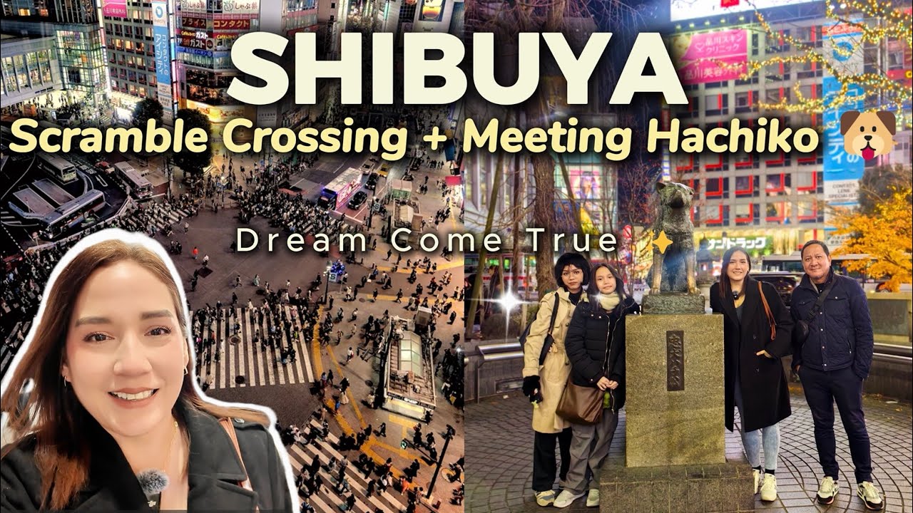 Shibuya Scramble Crossing + Meeting Hachiko 🐶 | Japan Family Vlog ...