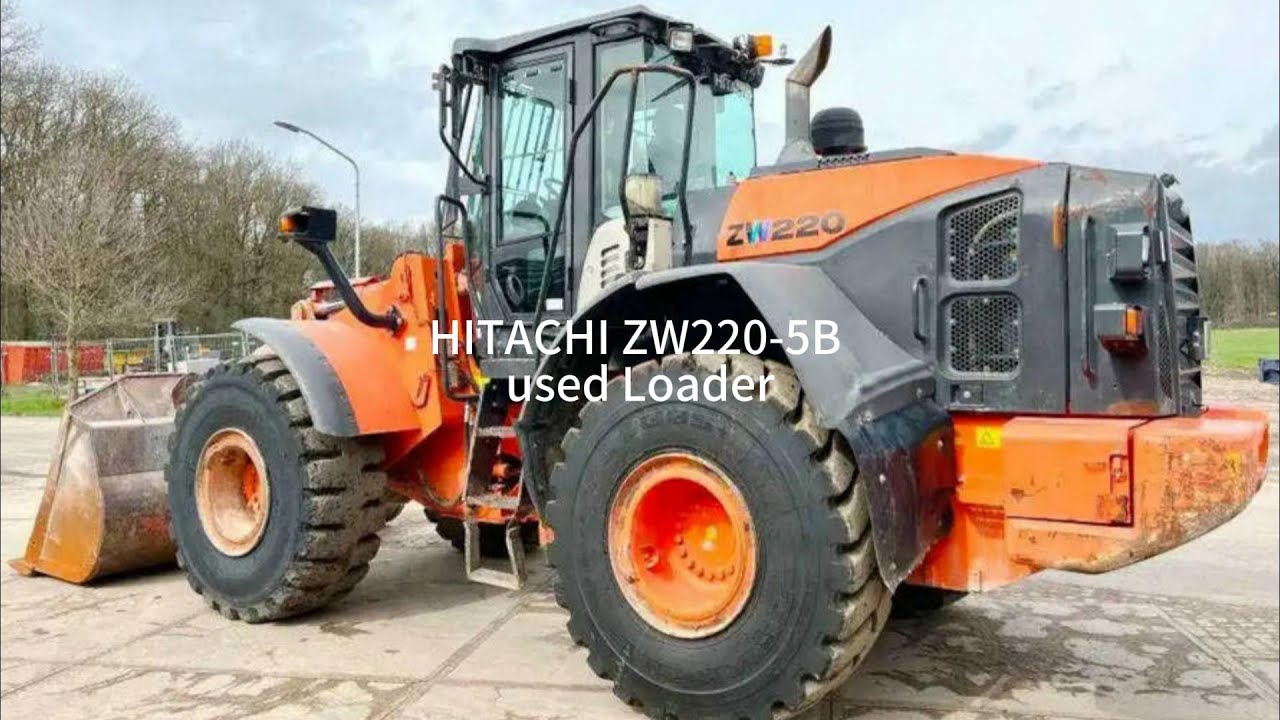 hitachi ZW220 5B wheel loader for sale - YouTube