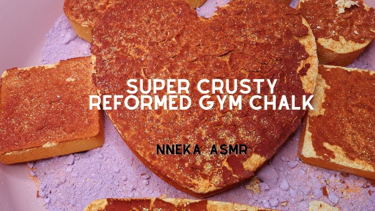 NEW MIC 🎤 | Super crusty reformed gym chalk| ASMR| Oddly satisfying ...