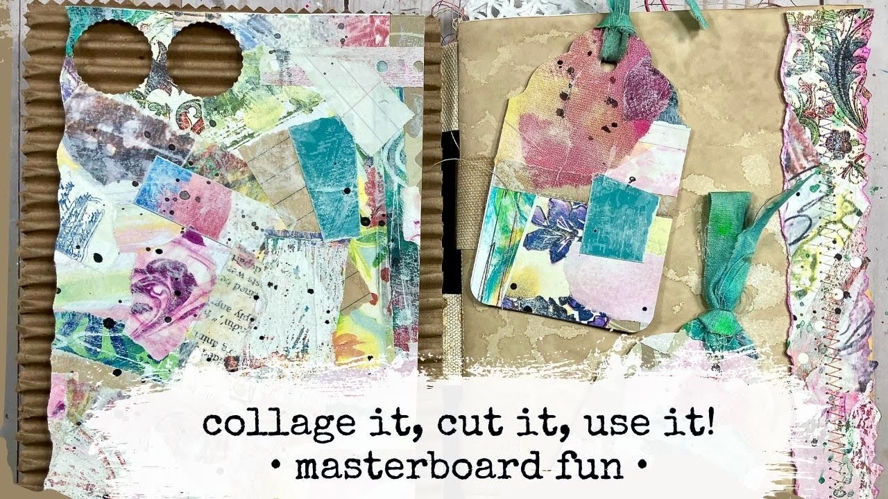 Masterboard Magic! 🎨 Turn Collage Into Tags, Tabs & Belly Bands - YouTube