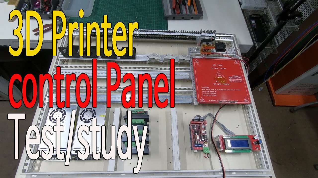 3D Printer control wiring /test panel - YouTube