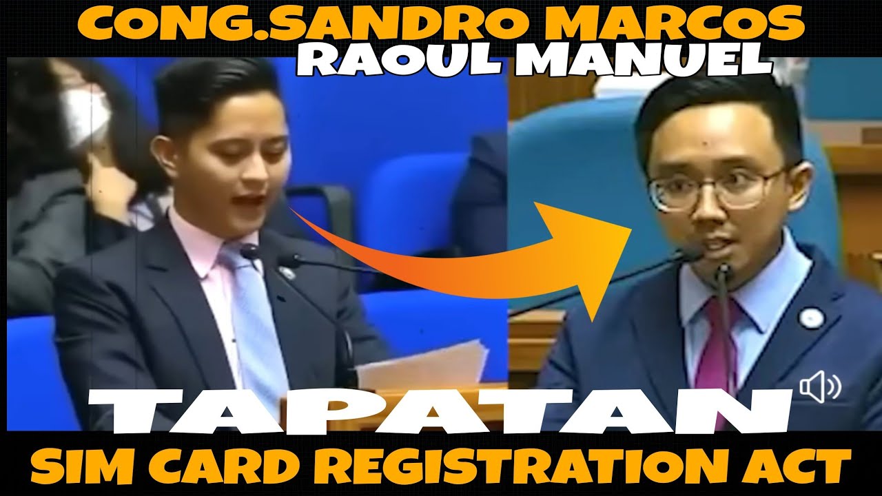 CONGRESSMAN SANDRO MARCOS AT RAOUL MANUEL,NAGKAHARAP TUNGKOL SA SIM ...
