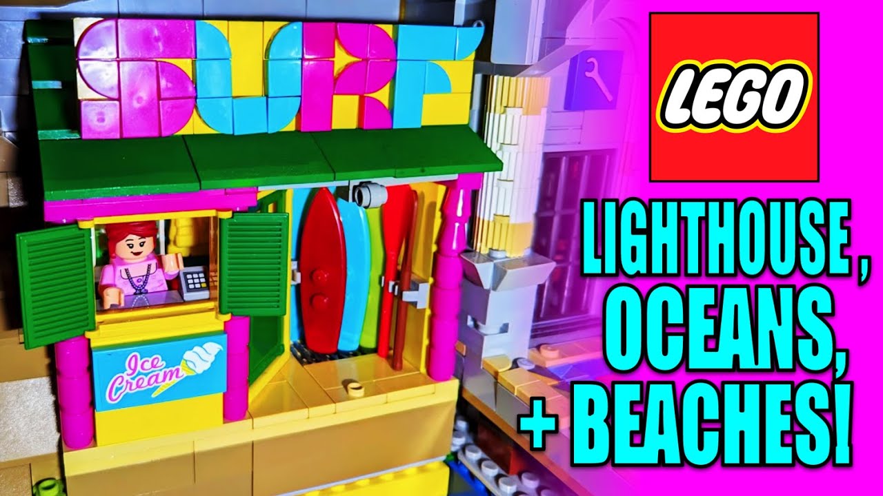 Adding Details to My Lego Beach! - YouTube