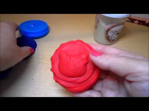Making Hello Kitty With Her toy 3 x Play-Doh Dough Mould Set
