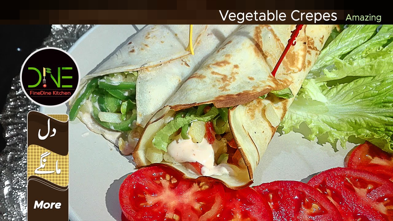 Vegetable Crepes Recipe by FineDine Kitchen | How to Make Crepes | Easy ...