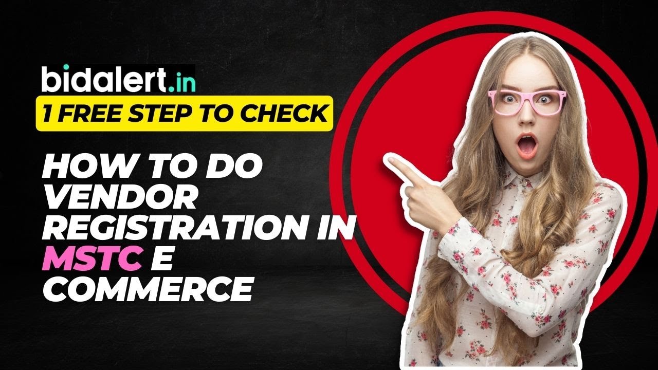HOW TO DO VENDOR REGISTRATION IN MSTC E COMMERCE || VENDOR REGISTRATION ...