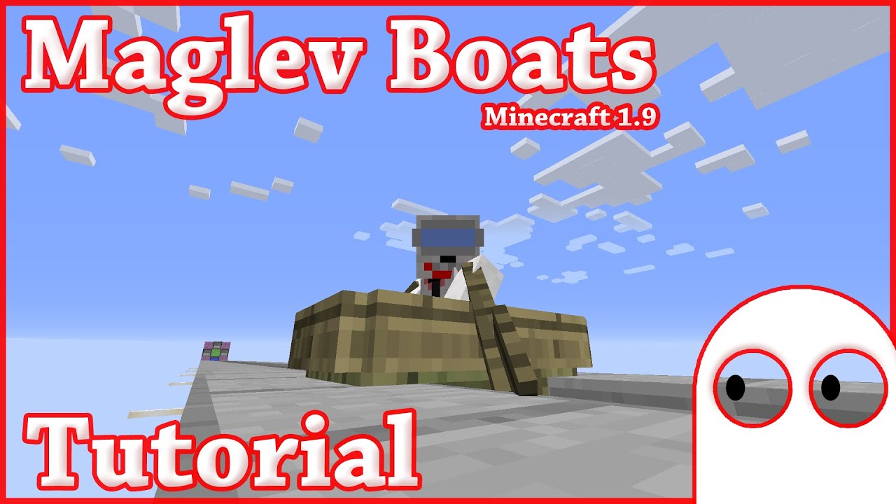 Tutorial:- MagLev Boats (Minecraft 1.9) - YouTube