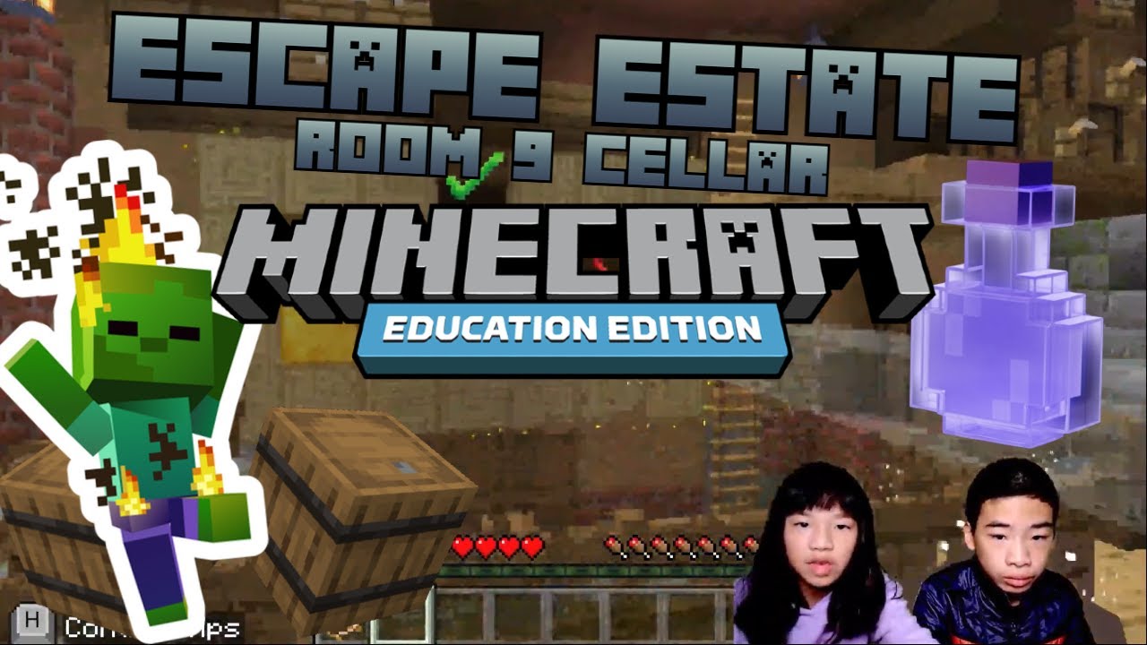 How to Code *ESCAPE ESTATE: RED PATHWAY ROOM 9 CELLAR* in MINECRAFT ...