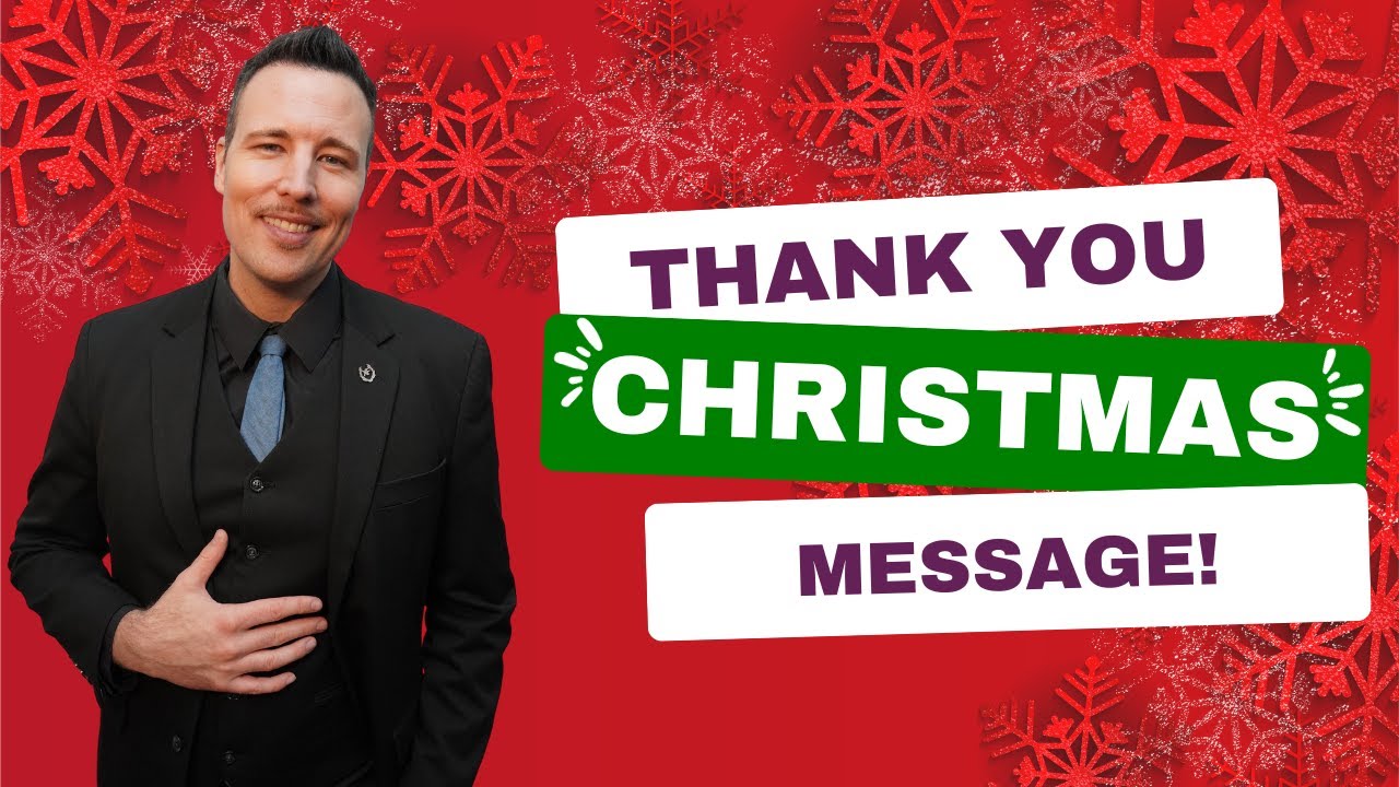 Very quick Thank You Message 💜🎄 - YouTube