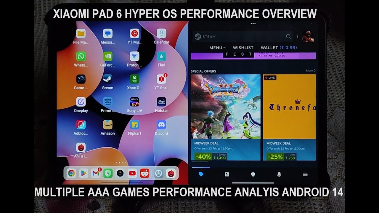 Xiaomi Pad 6 Android 14 Hyper OS v1.0.2 Overview | Multiple AAA ...