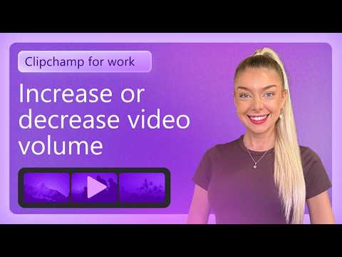 How to increase or decrease audio volume in work videos