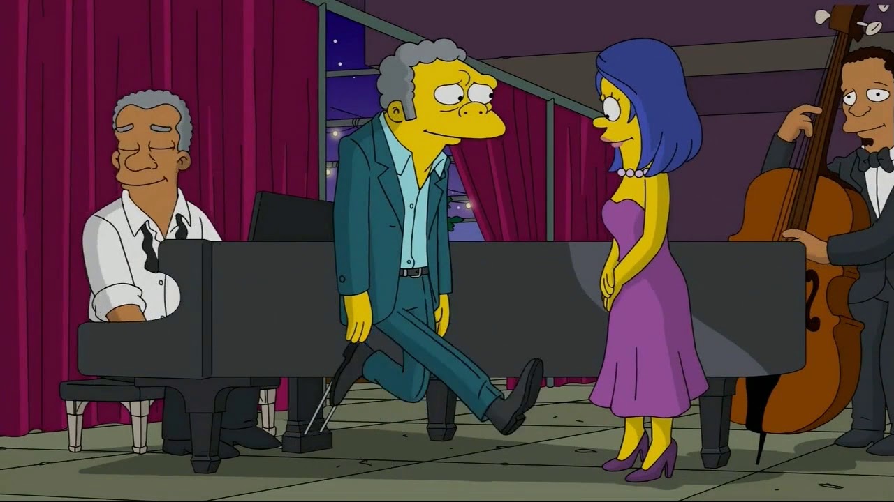 The Simpsons Moe dances - YouTube