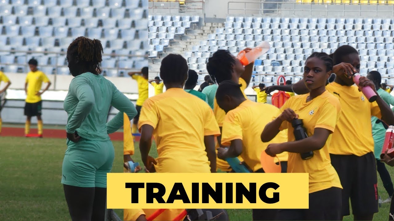 GHANA U20 WOMEN'S TEAM TRAIN AHEAD OF U20 WORLD CUP IN COLOMBIA - YouTube