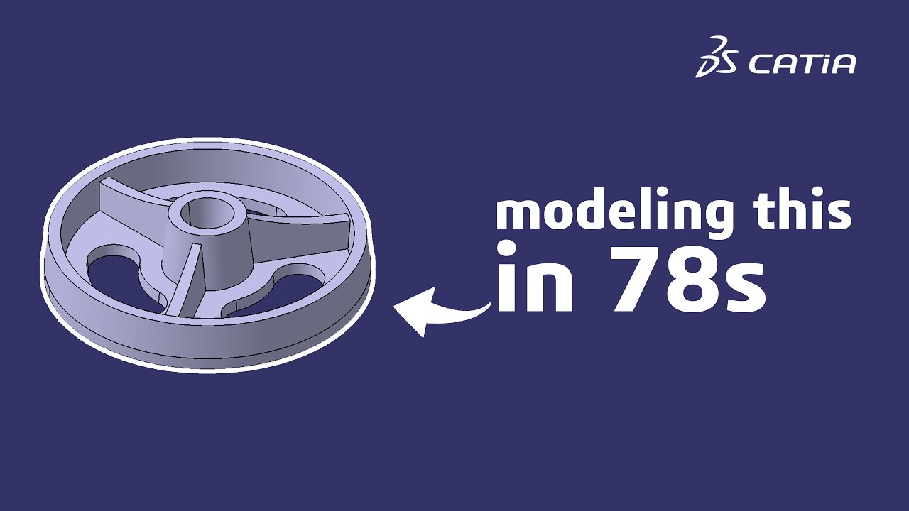 Modeling a complex injection molding part in 78s - YouTube