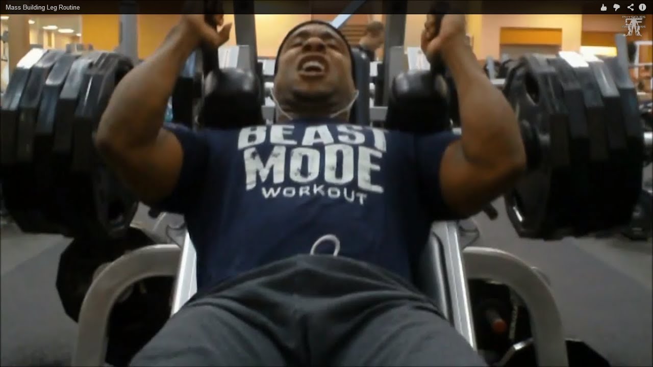 Mass Building Leg Routine - YouTube