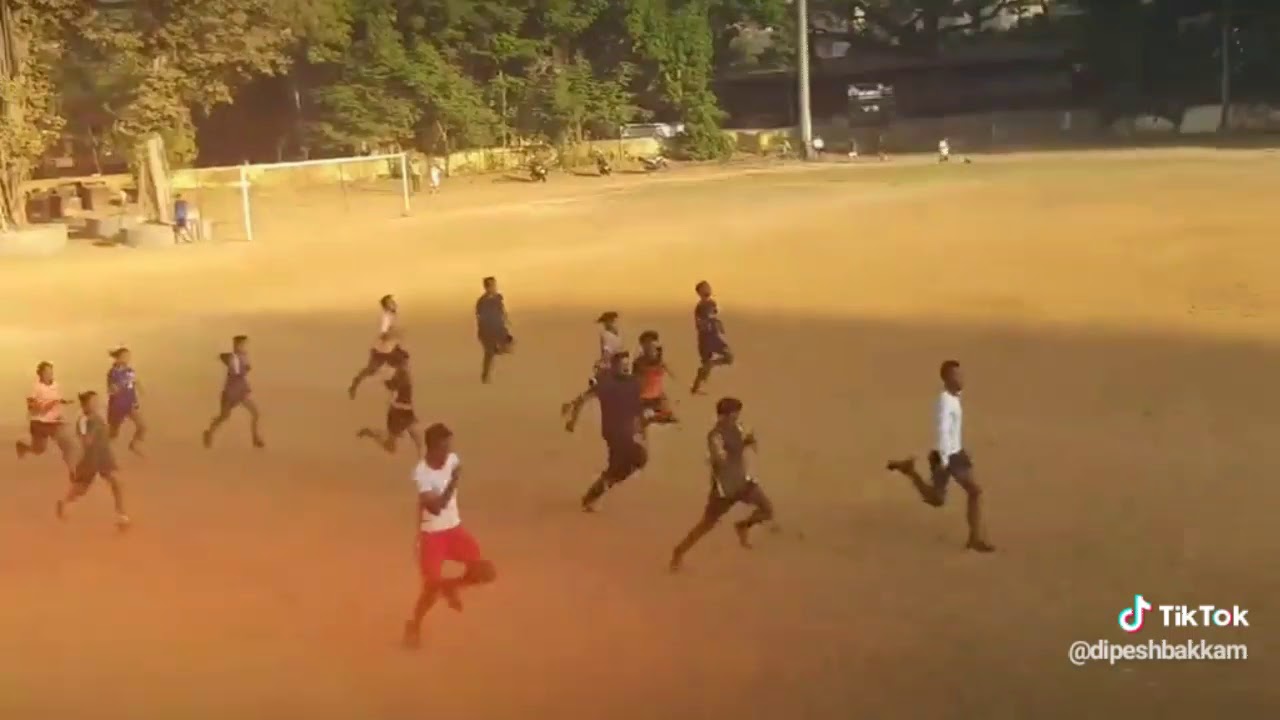 100 m sprint police physical training - YouTube