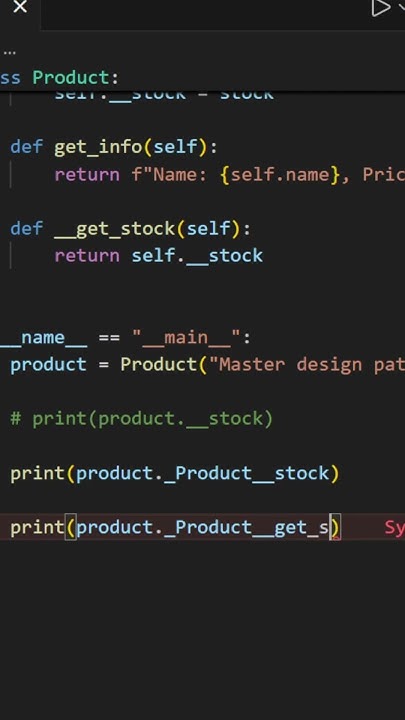 Python Name Mangling Youtube