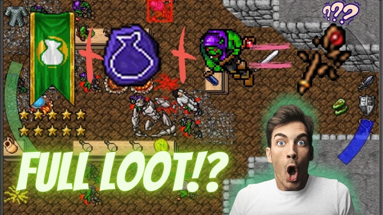 Hunt Orc Fortress - Broken Shamanic Staff - GUT + PREY LOOT #tibia # ...