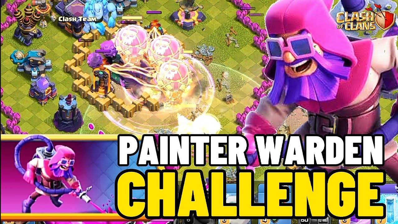 Painter Warden Challenge - Color Fest Clash of Clans - YouTube
