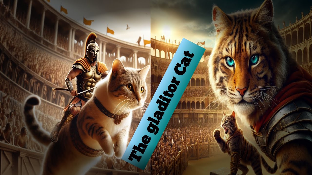 The gladiator! Cat fighting ancient arena of Room history - YouTube