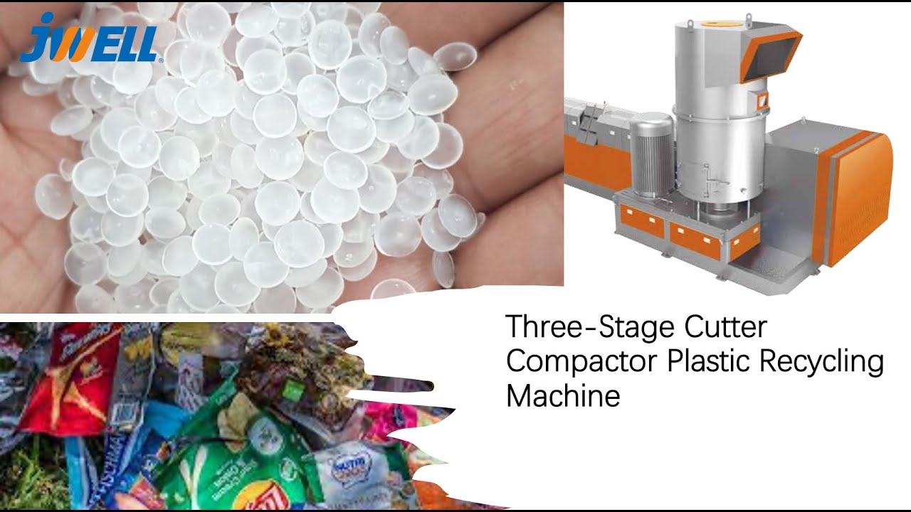Three-Stage Cutter Compactor Plastic Recycling Machine - Plastic ...