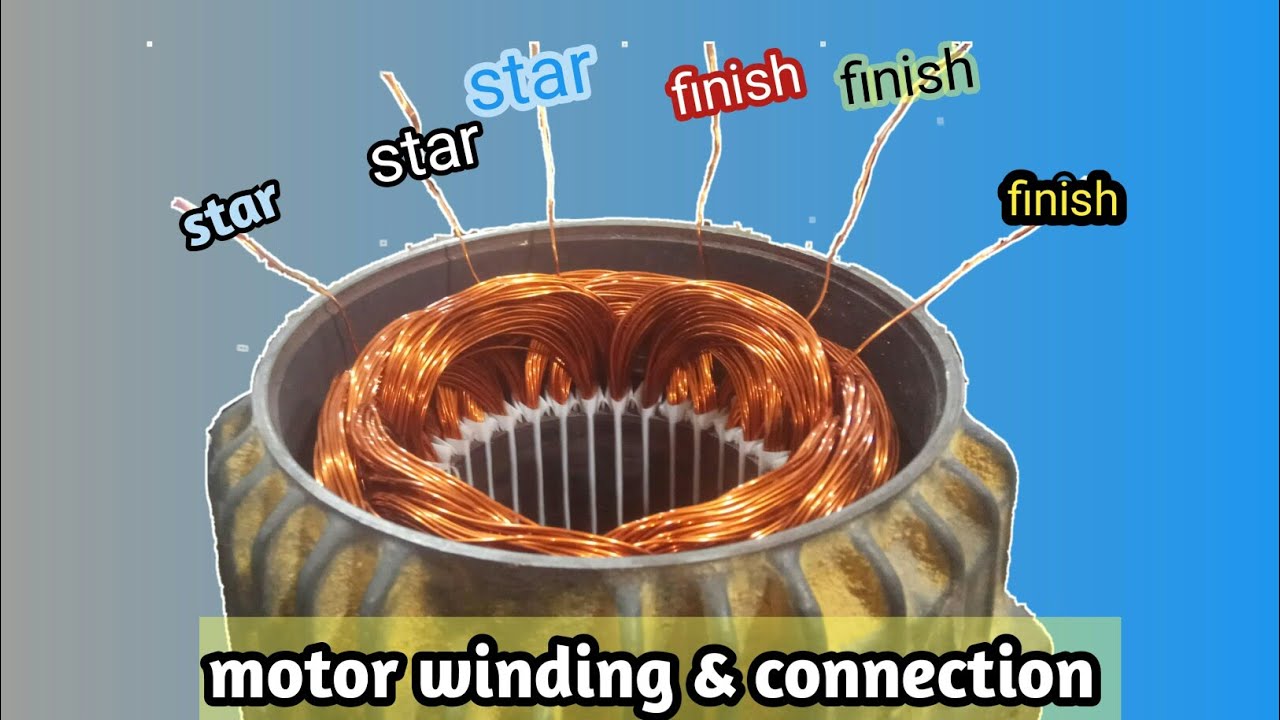 3 phase, motor winding & connection । star / delta connection / from ...