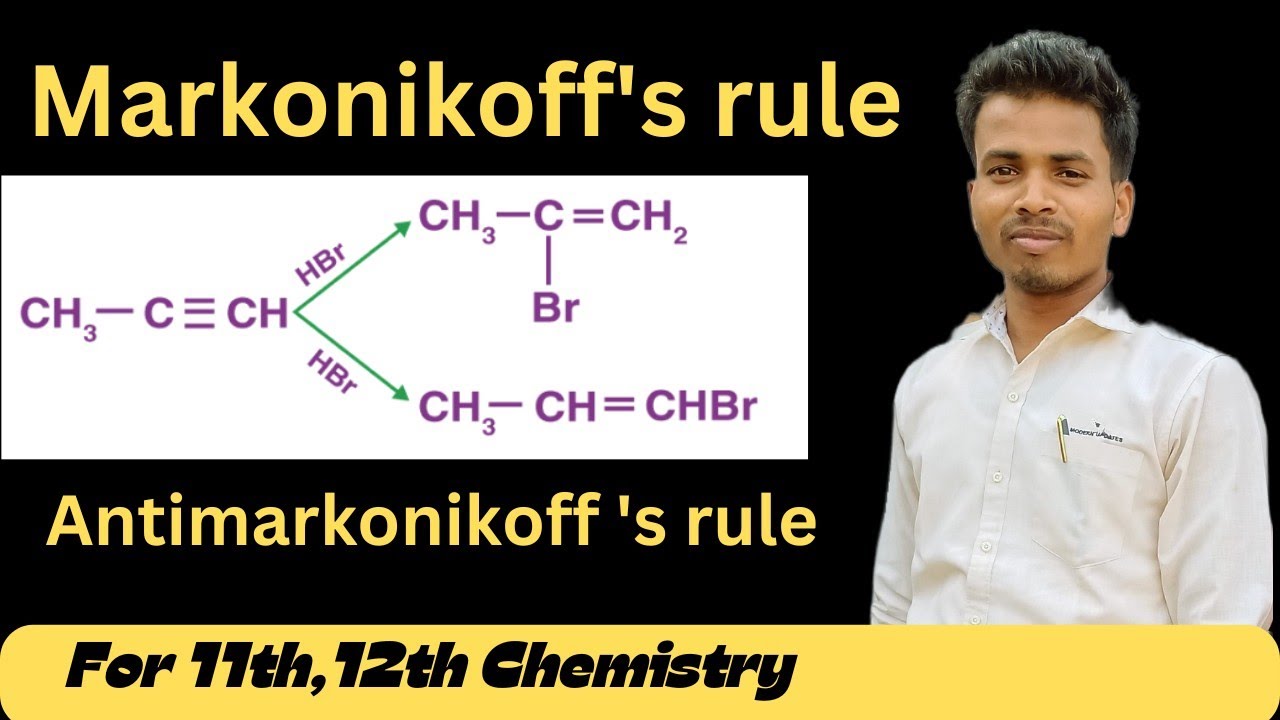 markownikoff's rule anti markovnikov rule with example 12th chemistry ...