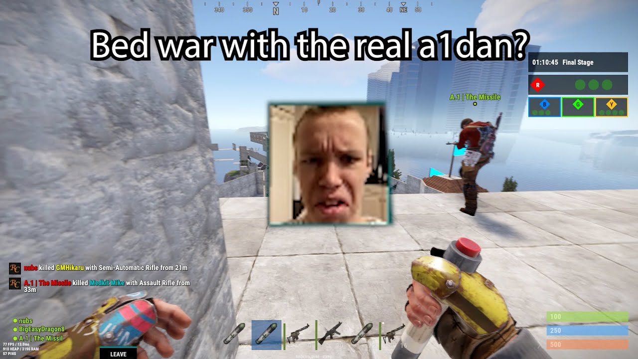 I played bed wars with A1DAN??? - YouTube