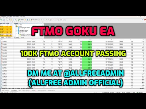 100k ftmo challenge passing using ftmo goku ea, ftmo metrix link in ...