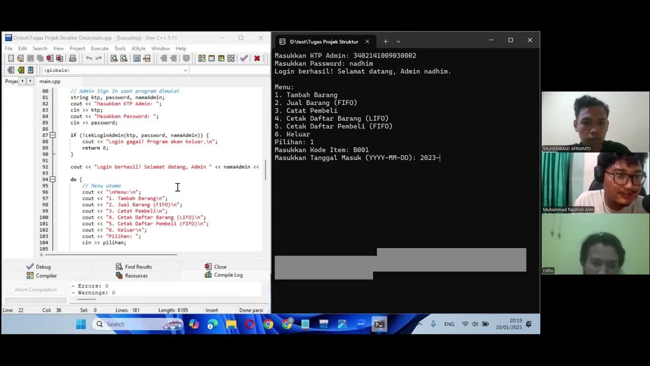 Presentasi Tugas Akhir Struktur Data Semester 3 UAD - YouTube