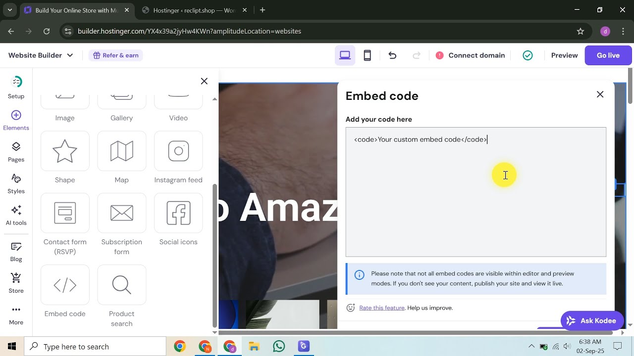 How to Add JavaScript on Hostinger - YouTube