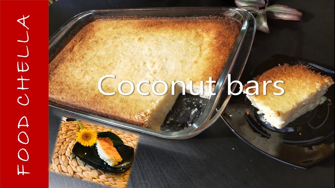 5-ingredients baked coconut bars (Cocada de Forno) | Easy and simple ...