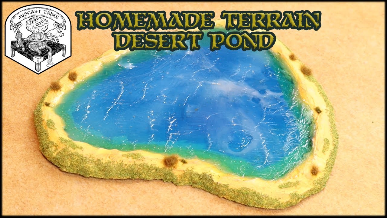 Making a resin lake/pond with a desert theme - YouTube