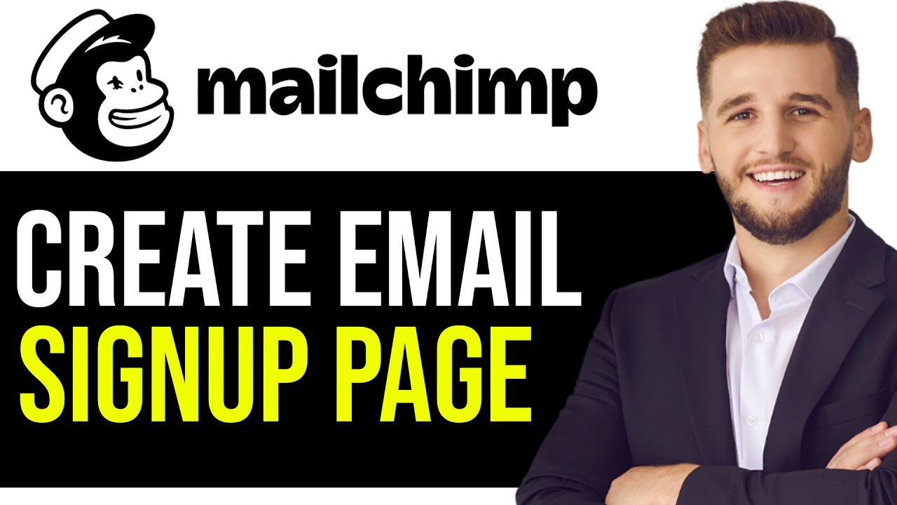 How to Create Email Sign Up Landing Page On MailChimp! (UPDATED 2024 ...
