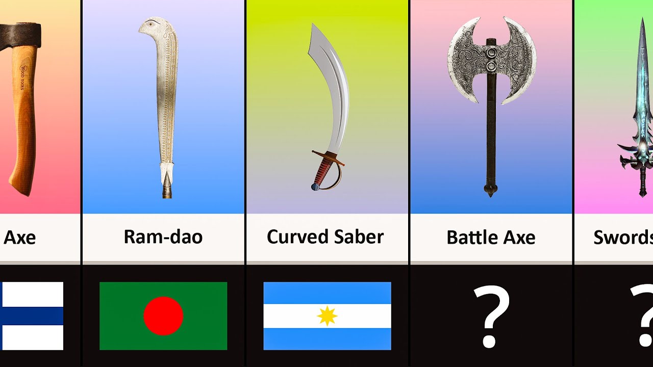 Ancient Weapons From Different Countries - YouTube