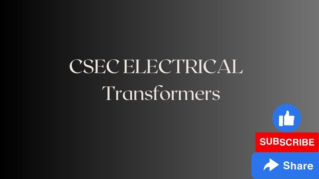 CSEC Electrical: Transformer past paper questions - YouTube