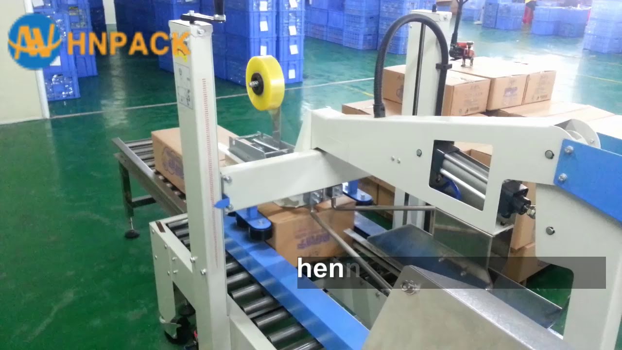 hennopack side load type case packer for food box packer - YouTube
