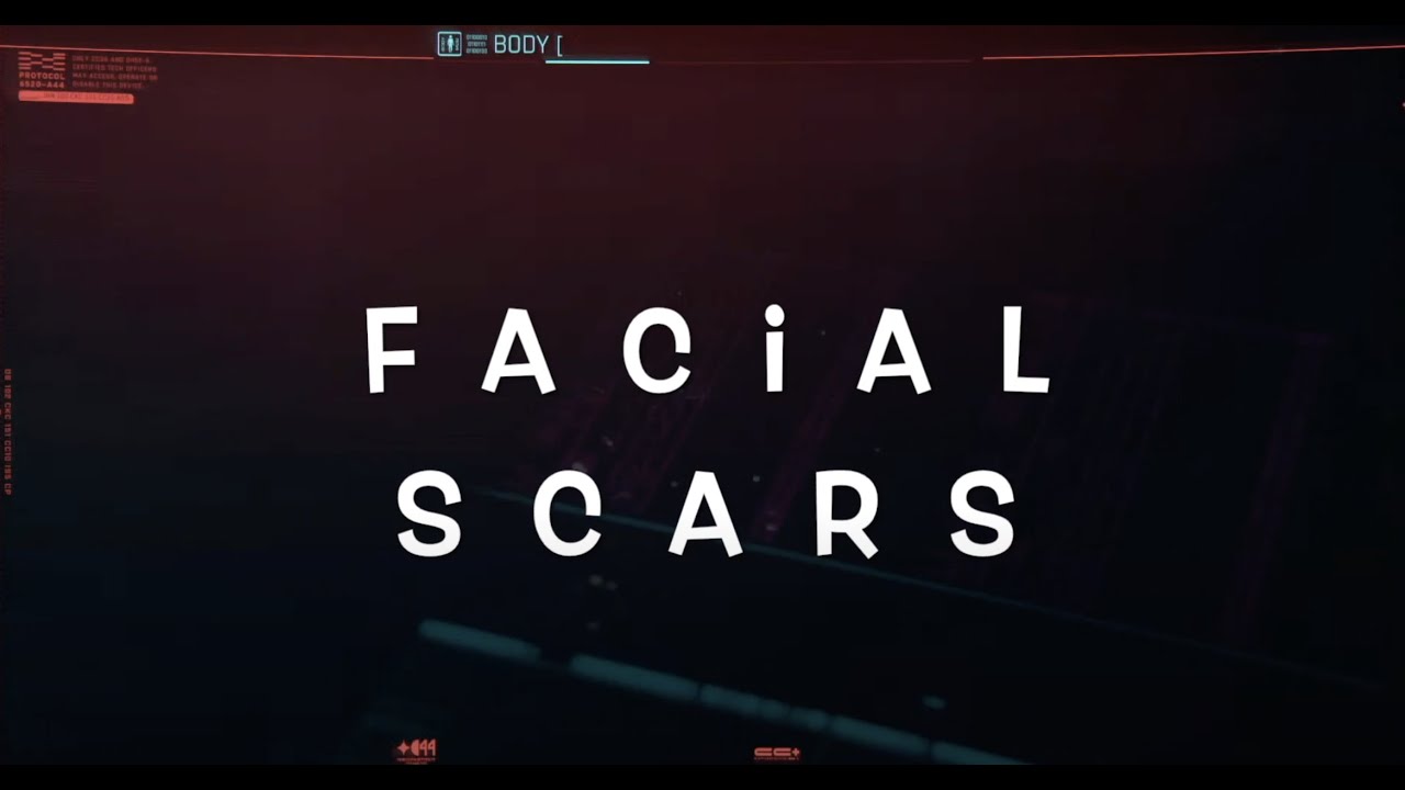 Cyberpunk 2077 - Facial Scar Character Creation Attributes - Feminine ...