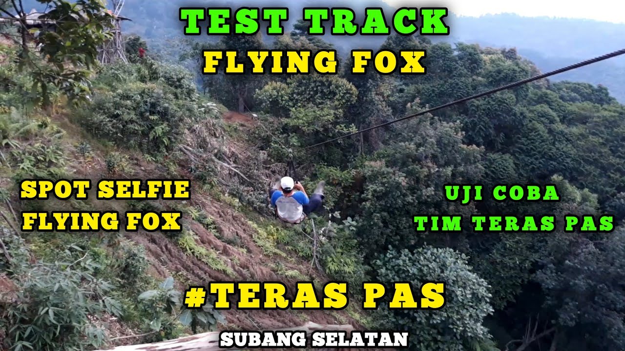 Flying fox di jalur bukanagara subang selatan - YouTube