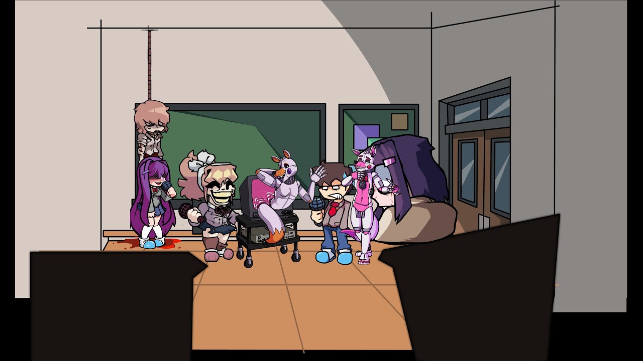 Friday Night Funkin': Giggles (But Everyone Sings It) - YouTube