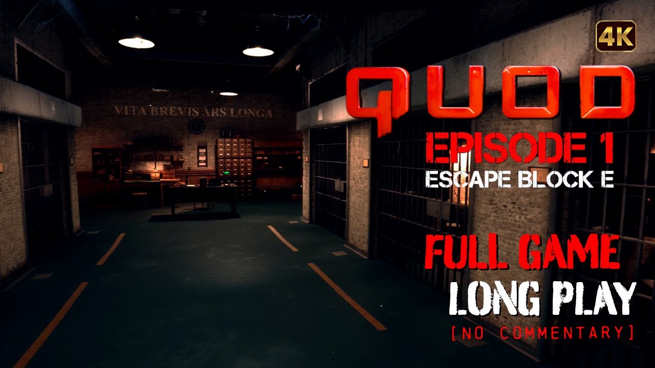QUOD: Episode 1 Escape Block E - Full Game Longplay Walkthrough | 4K ...