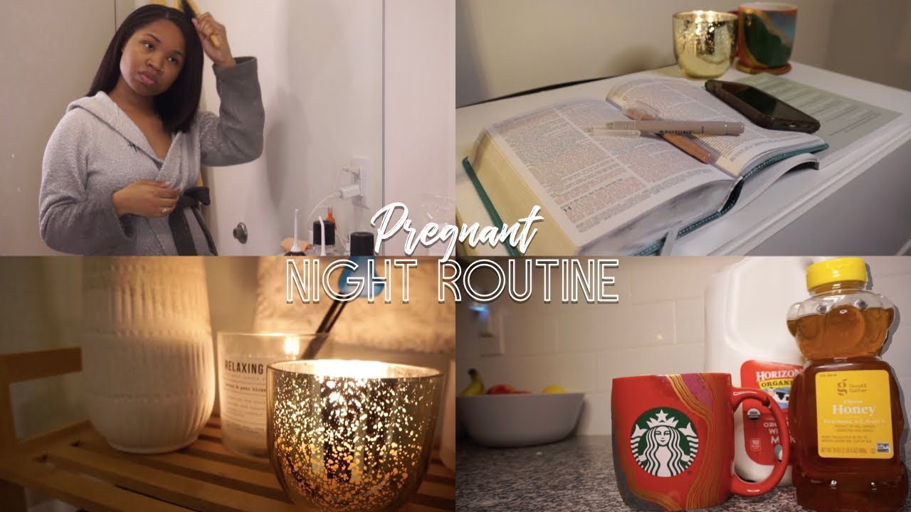 Pregnant Night Routine | second trimester, belly skin care, sleep hacks ...