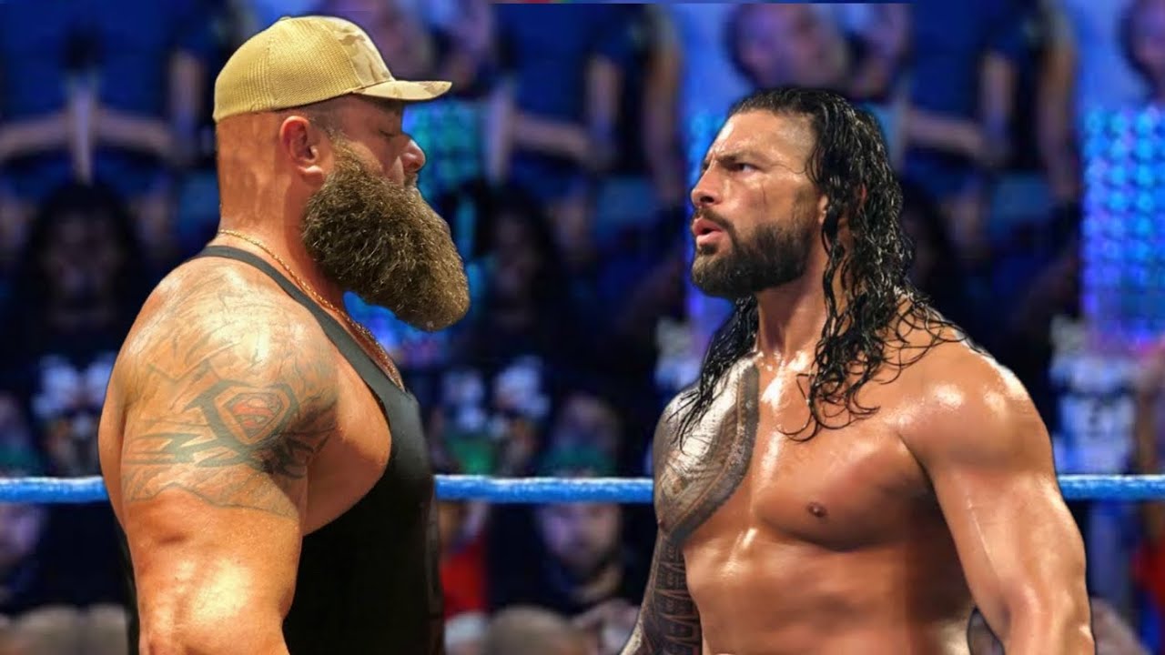Braun Strowman Face to Face Roman Reigns WWE SmackDown 2022, Braun ...