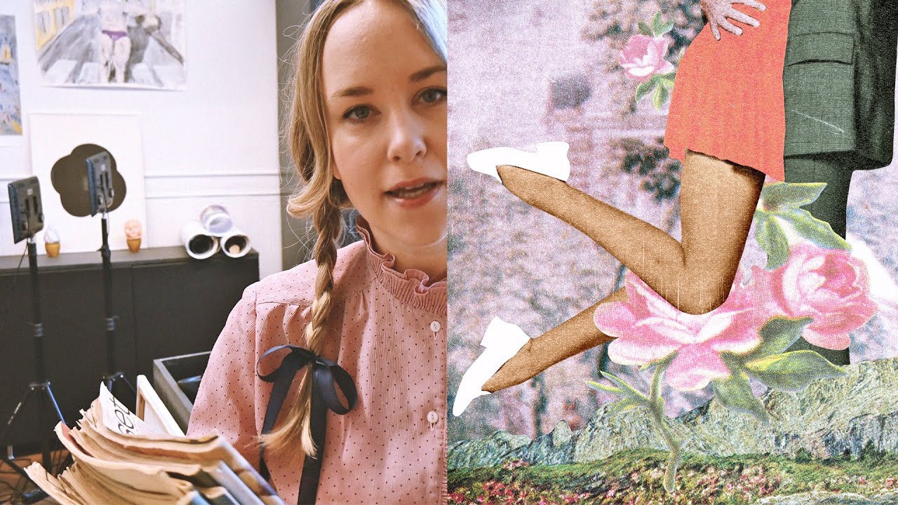 Studio Vlog III: Making a Collage Artwork - YouTube