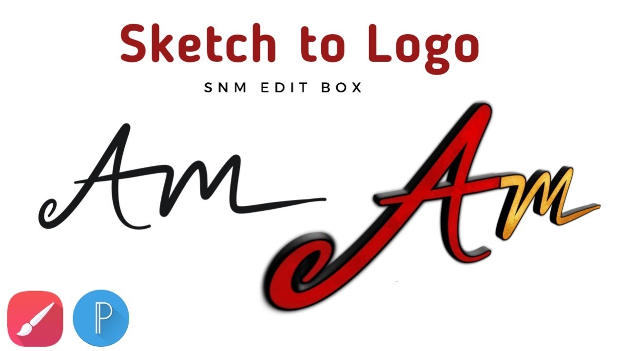 🔥Draw your design & turn it in to Logo😲 How to make creative Logo ...